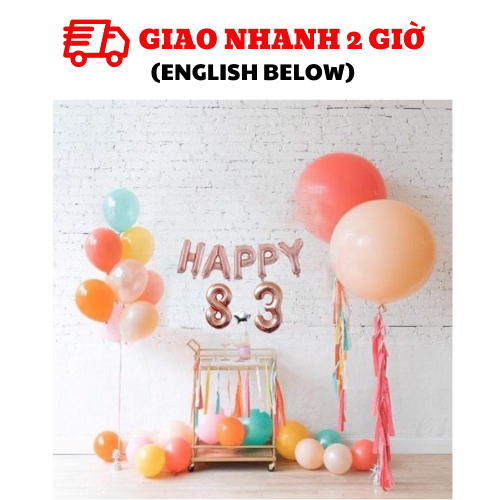 Bộ Bóng HAPPY 8-3 Trang Trí Ngày Quốc Tế Phụ Nữ 8/3 Nhiều Màu WMD21 ...