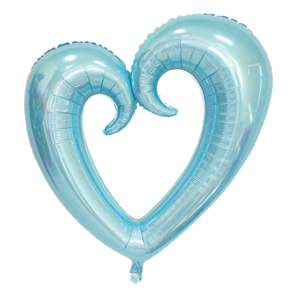 Curly heart mylar balloon – Party Vui
