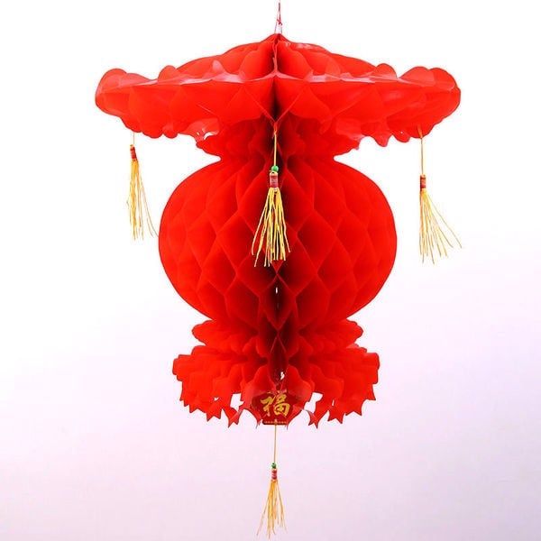 Honeycomb Chinese ball red – Party Vui