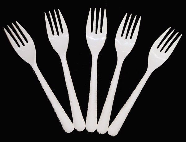 White plastic fork – Party Vui