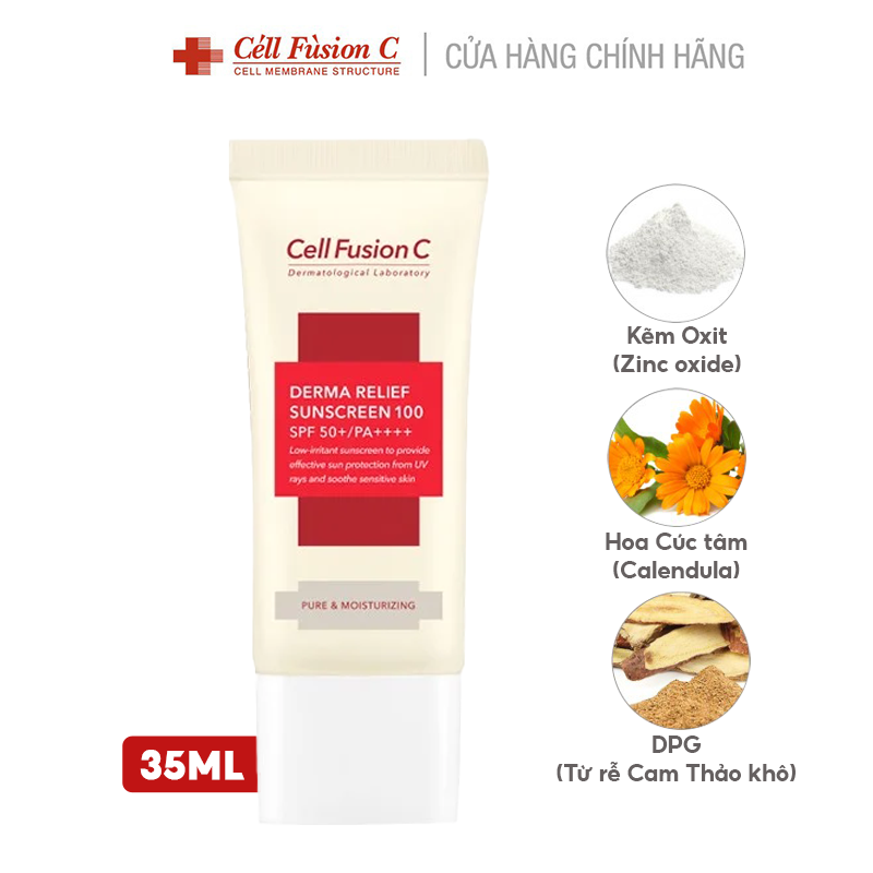 Kem Chống Nắng Dịu Nhẹ Cell Fusion C Derma Relief Sunscreen 100 – THẾ ...