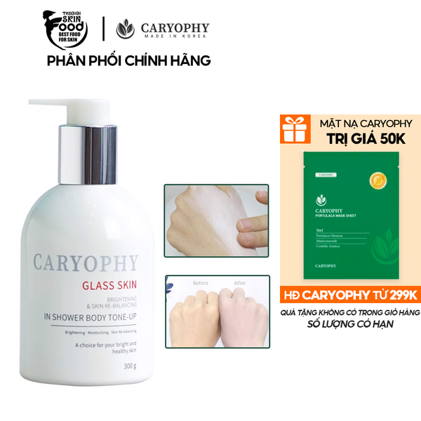 Kem Dưỡng Trắng Nâng Tông Da Caryophy Glass Skin In Shower Body Tone-U ...
