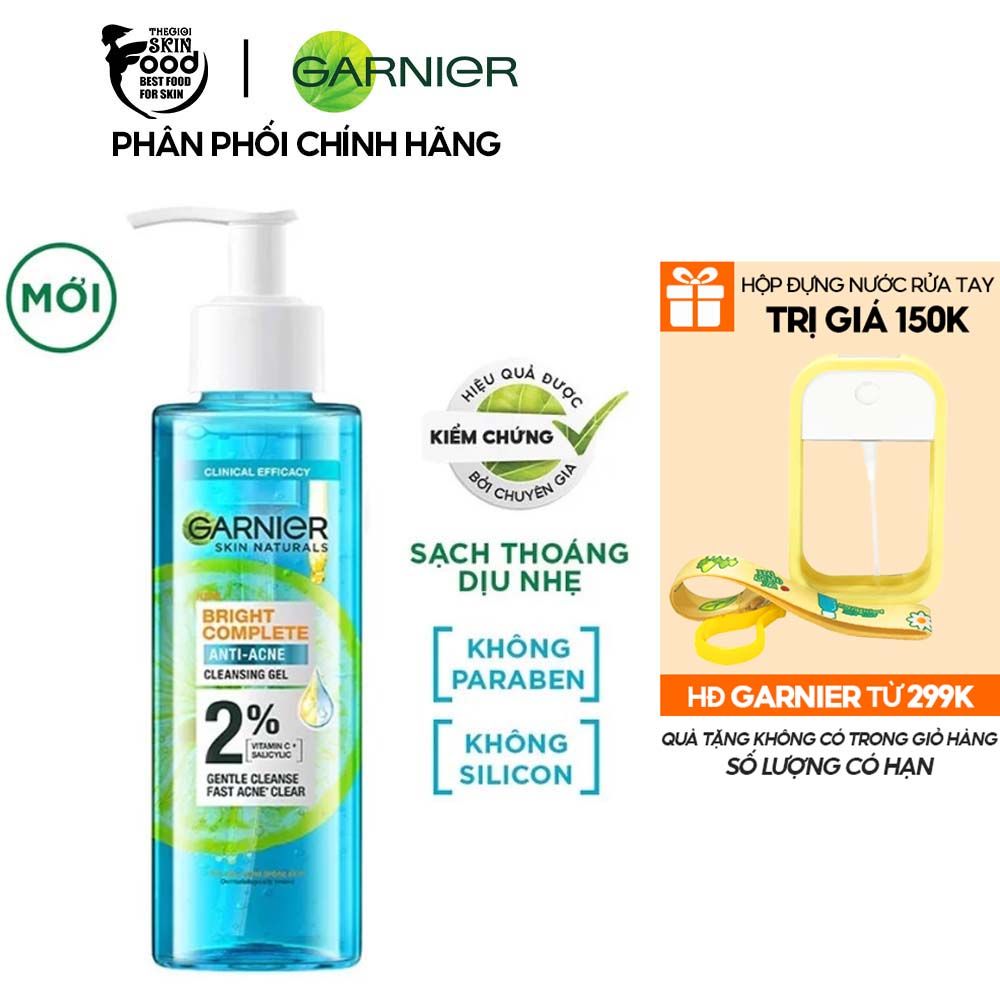 Sữa Rửa Mặt Dạng Gel Garnier Sạch Thoáng Dịu Nhẹ Cho Da Dầu Mụn 120ml ...