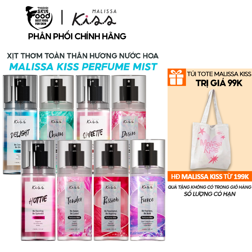 Xịt Thơm Toàn Thân Hương Nước Hoa Malissa Kiss Perfume Mist 88ml – THẾ ...