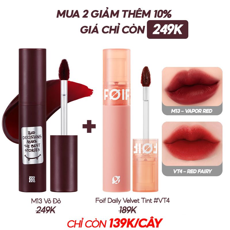 Son Kem Siêu Lì, Mịn Môi Merzy Noir In The Mellow Tint – THẾ GIỚI SKINFOOD