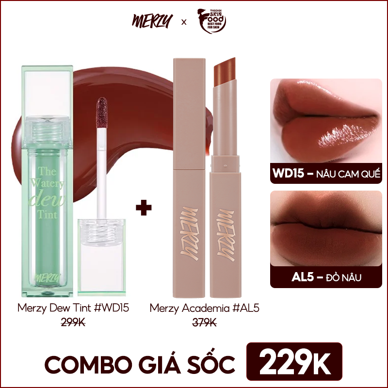 Son Thỏi Lì, Lên Màu Chuẩn Merzy Academia Cotton Lip – THẾ GIỚI SKINFOOD