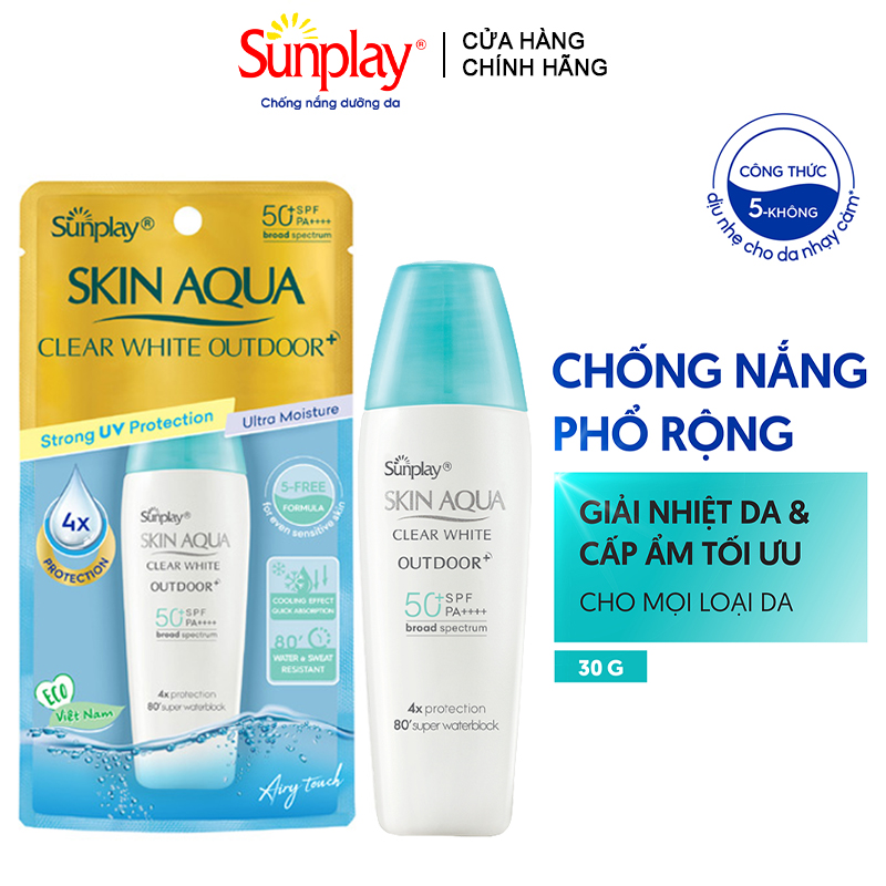 Gel Chống Nắng Dưỡng Da Sunplay Skin Aqua Clear White Outdoor+ 30g ...