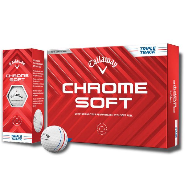 Hộp 12 bóng golf CHROME SOFT 24 TRIPLE TRACK | CALLAWAY | MuaBanGolf.com
