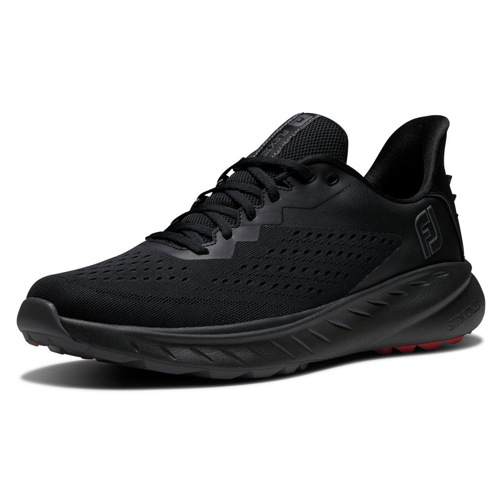 Giày golf nam FootJoy FJ 56279 CW FLEX XP SPKL BLK/BLK/RED | MuaBanGolf.com