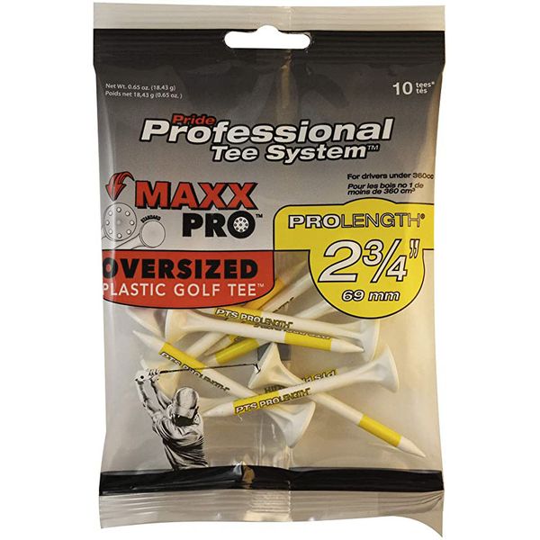 Gói 10 tee nhựa PRIDE PTS MAX PRO 2¾" (69mm) | PRIDE | MuaBanGolf.com
