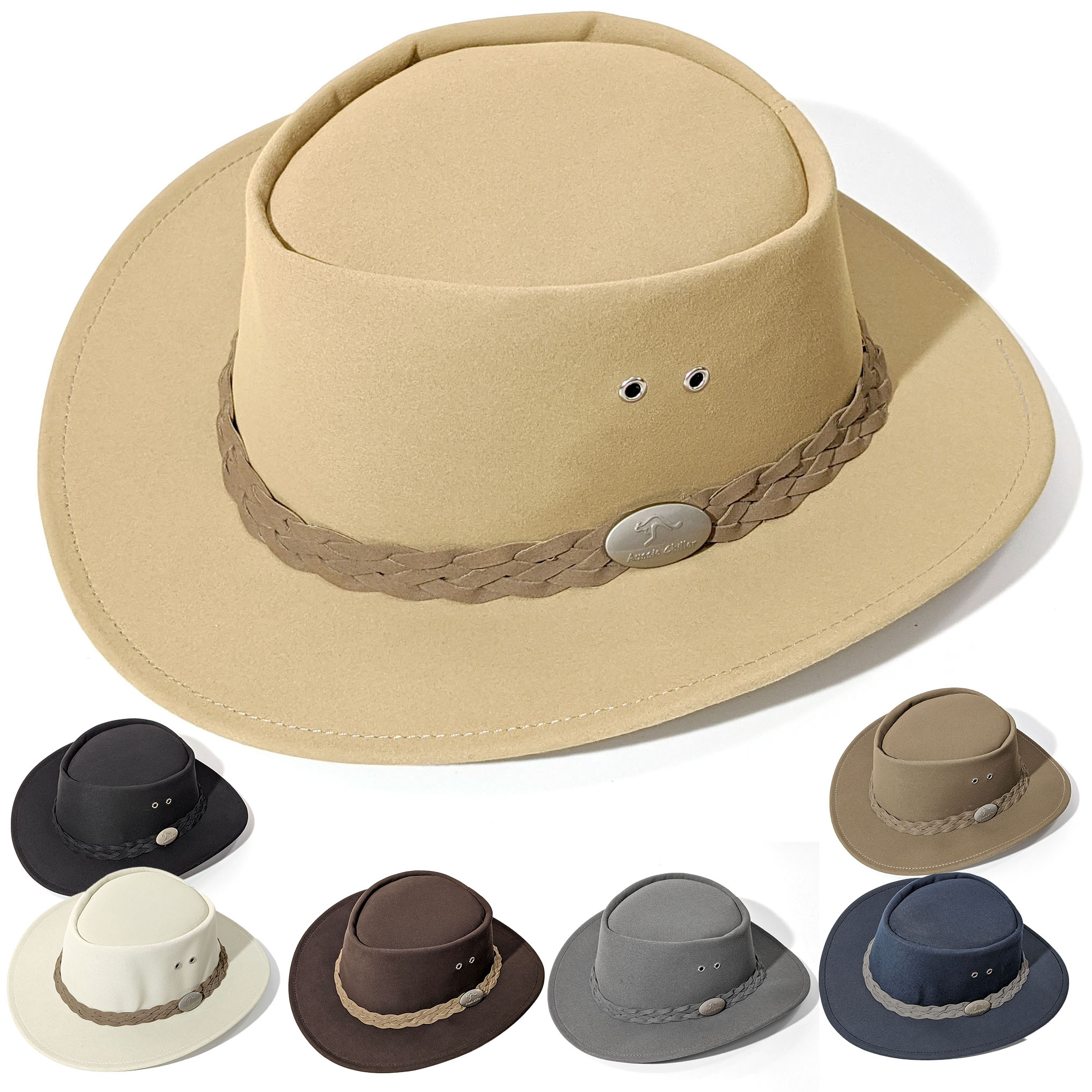 Mũ rộng vành giữ lạnh Bushie Perforated Australia | Aussie Chiller ...