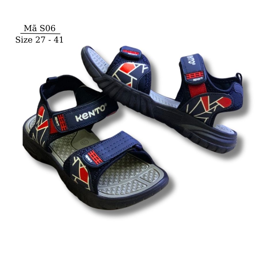 Dép sandal KENTO cho bé trai 3 - 15 tuổi dáng thể thao khỏe khoắn năng ...