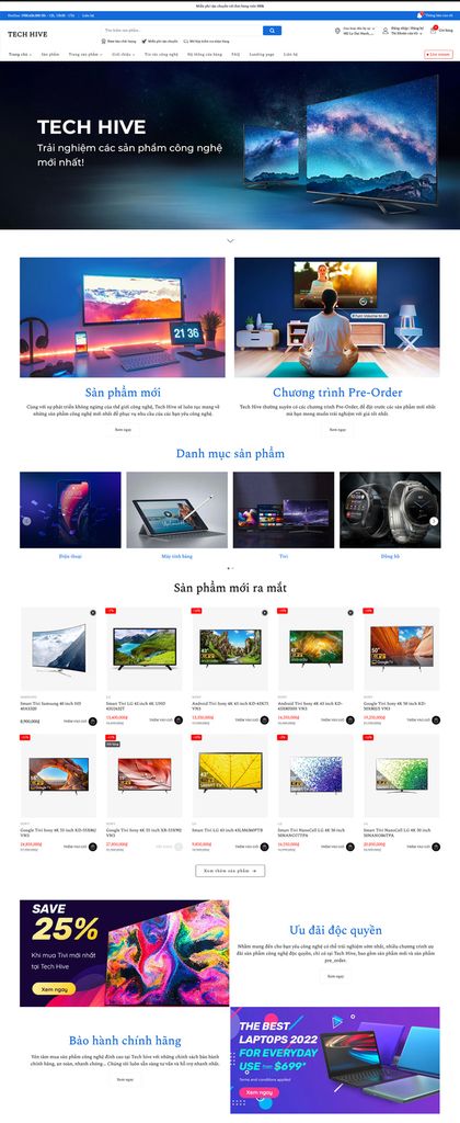 Công nghệ - Tech Hive | Themes Store Haravan