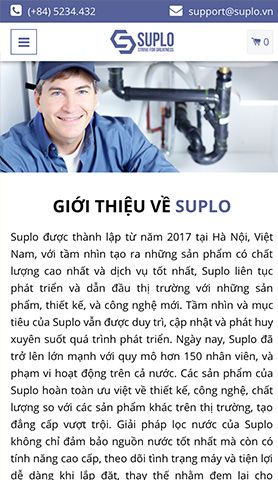 Thiết kế website Doanh nghiệp - Suplo Company - Thiết kế website công ...