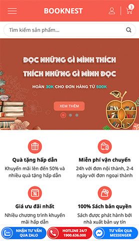 Giao diện website bán hàng Haravan