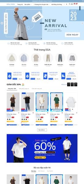 Thiết kế website Thời trang - EGA Men Style | Themes Store Haravan