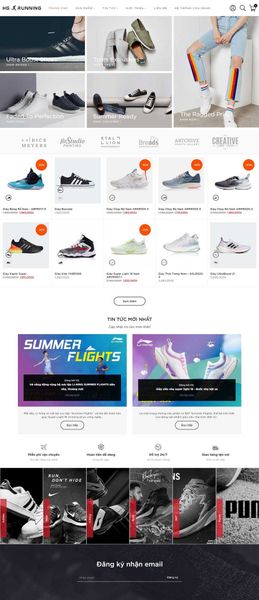 Thiết kế website Thời trang - HG Running | Themes Store Haravan