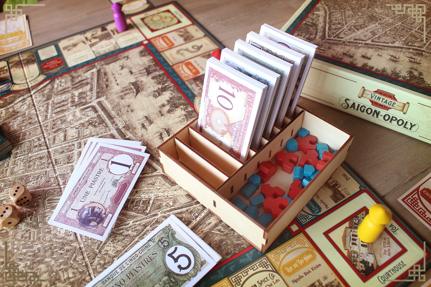 TRÒ CHƠI BOARD GAME SG-OPOLY 1880S - PHIÊN BẢN MỚI 2021 - CÓ KHAY GỖ Đ ...