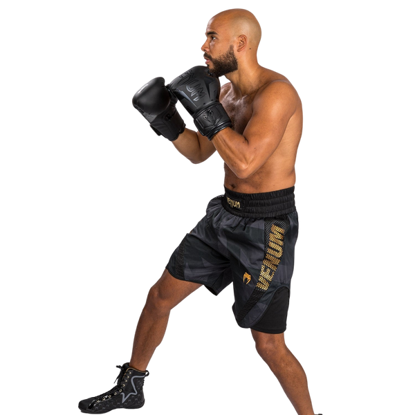 Quần Venum Razor Boxing Shorts - Black/Gold | Boxing Saigon