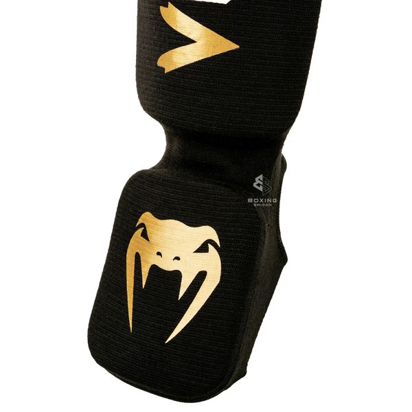 Bảo Hộ Chân Venum Kontact Shin Guards - Black/Gold | Saigon Sport