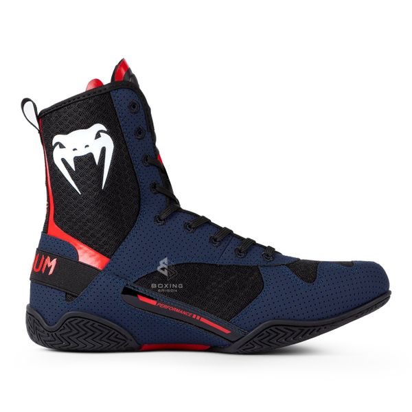Giày Venum Elite Boxing Shoes - Navy/Black/Red | Saigon Sport
