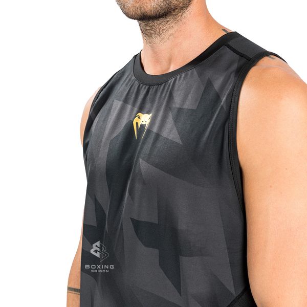 Áo Venum Razor Dry Tech Tank Top - Black/Gold | Boxing Saigon