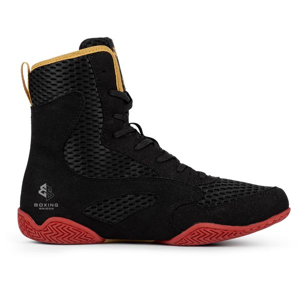 Giày Venum Contender Boxing Shoes - Black/Gold/Red | Saigon Sport