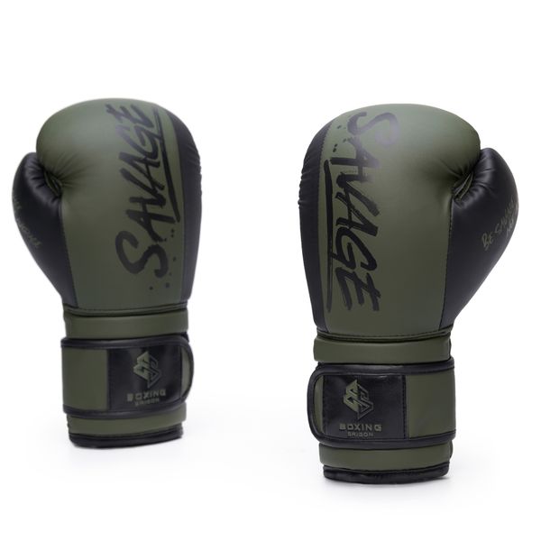 Găng Tay Boxing Saigon Savage - Olive/Black