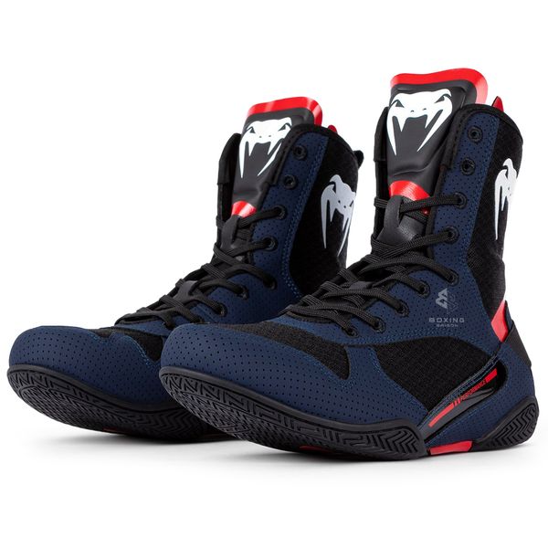 Giày Venum Elite Boxing Shoes - Navy/Black/Red | Saigon Sport
