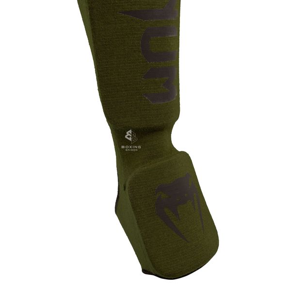 Bảo Hộ Chân Venum Kontact Shin Guards - Khaki/Black | Saigon Sport