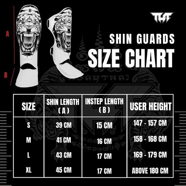 Bảo Hộ Chân TUFF PAYAK TIGER Tiger Shin Guards - Red | Saigon Sport