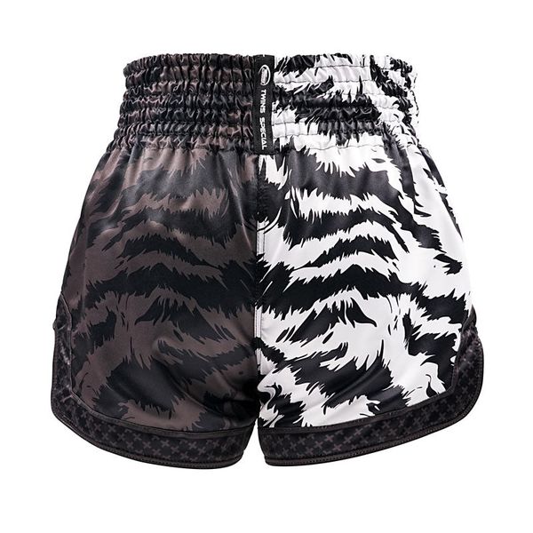 Quần Twins TBS-CROCS Thai Boxing Shorts - Black/White | Boxing Saigon