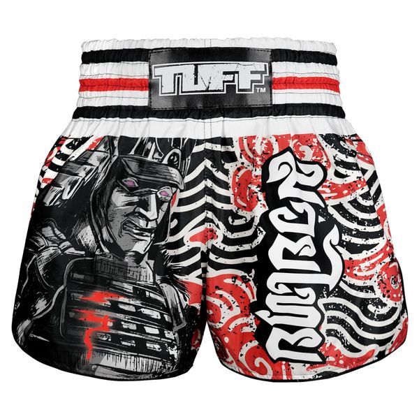 Quần TUFF TUF-RMS102-BLK Muay Thai Boxing Shorts High-Cut Retro Style ...