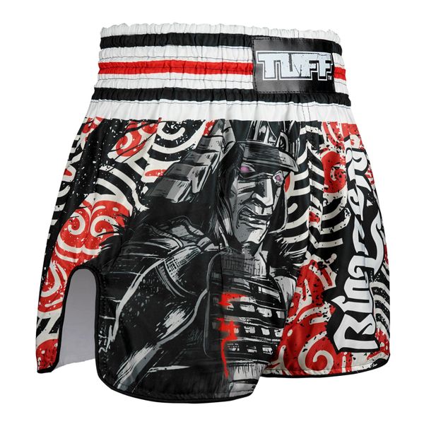 Quần TUFF TUF-RMS102-BLK Muay Thai Boxing Shorts High-Cut Retro Style ...
