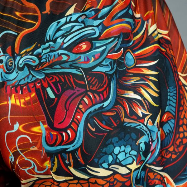 Quần TUFF TUF-RMS103-ORG Muay Thai Boxing Shorts High-Cut Retro Style ...