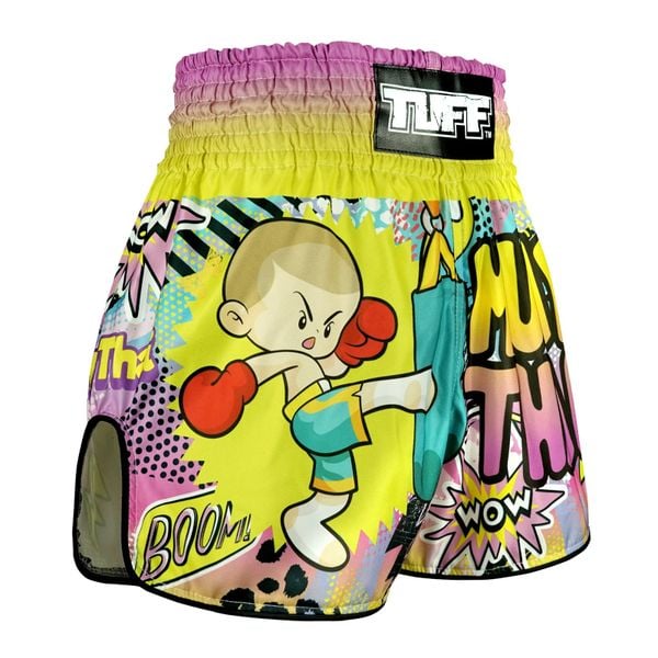 Quần TUFF TUF-RMS105-MTC Muay Thai Boxing Shorts High-Cut Retro Style ...