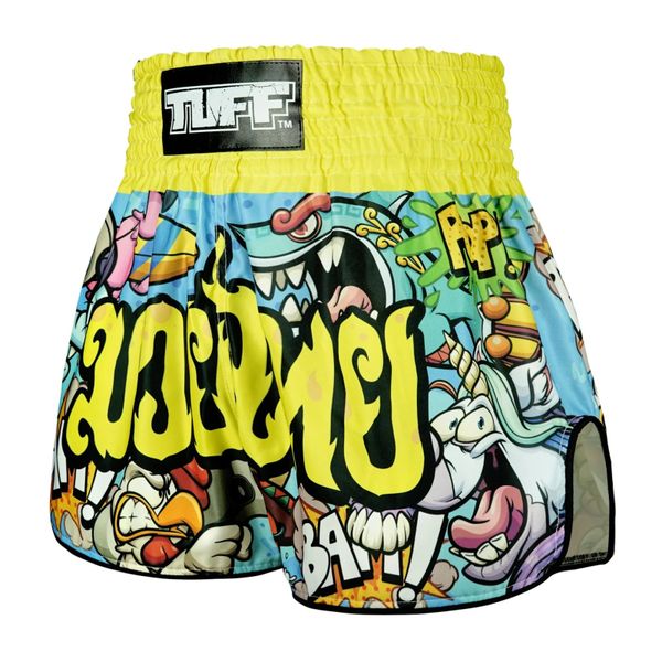 Quần TUFF TUF-RMS106-MTC Muay Thai Boxing Shorts High-Cut Retro Style ...