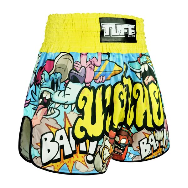 Quần TUFF TUF-RMS106-MTC Muay Thai Boxing Shorts High-Cut Retro Style ...