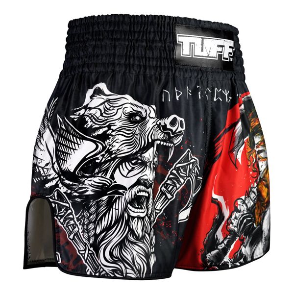 Quần TUFF Muay Thai Boxing Shorts High-Cut Retro Style "The Barbarian ...