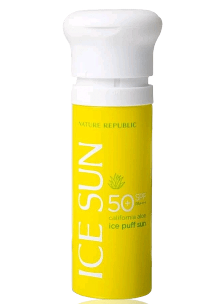 Kem Chống Nắng Ice Sun Nature Republic California Aloe Ice Puff Sun SP ...