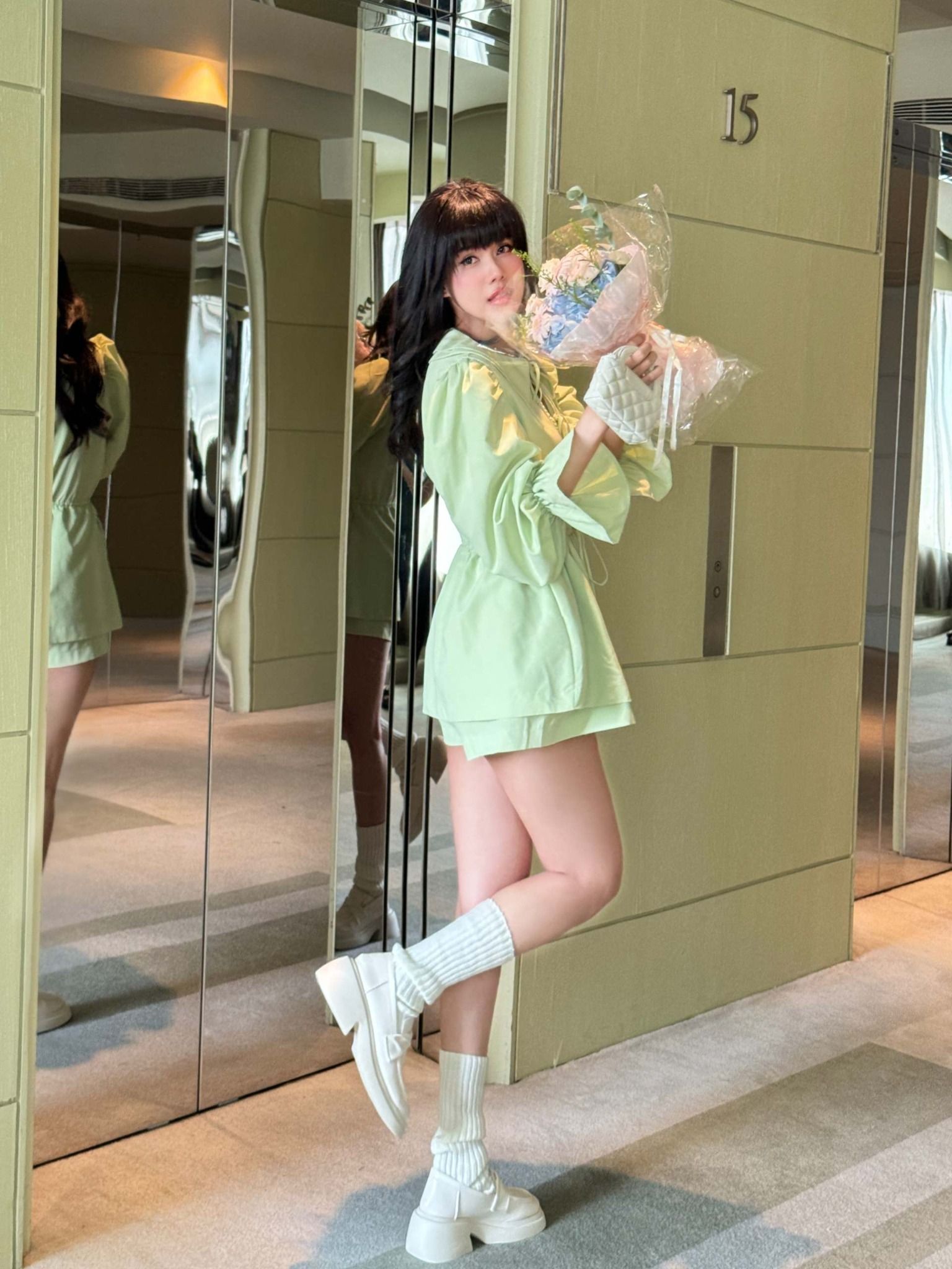 Đầm Ngắn Long Pump Sleeves Front String – SomeHow