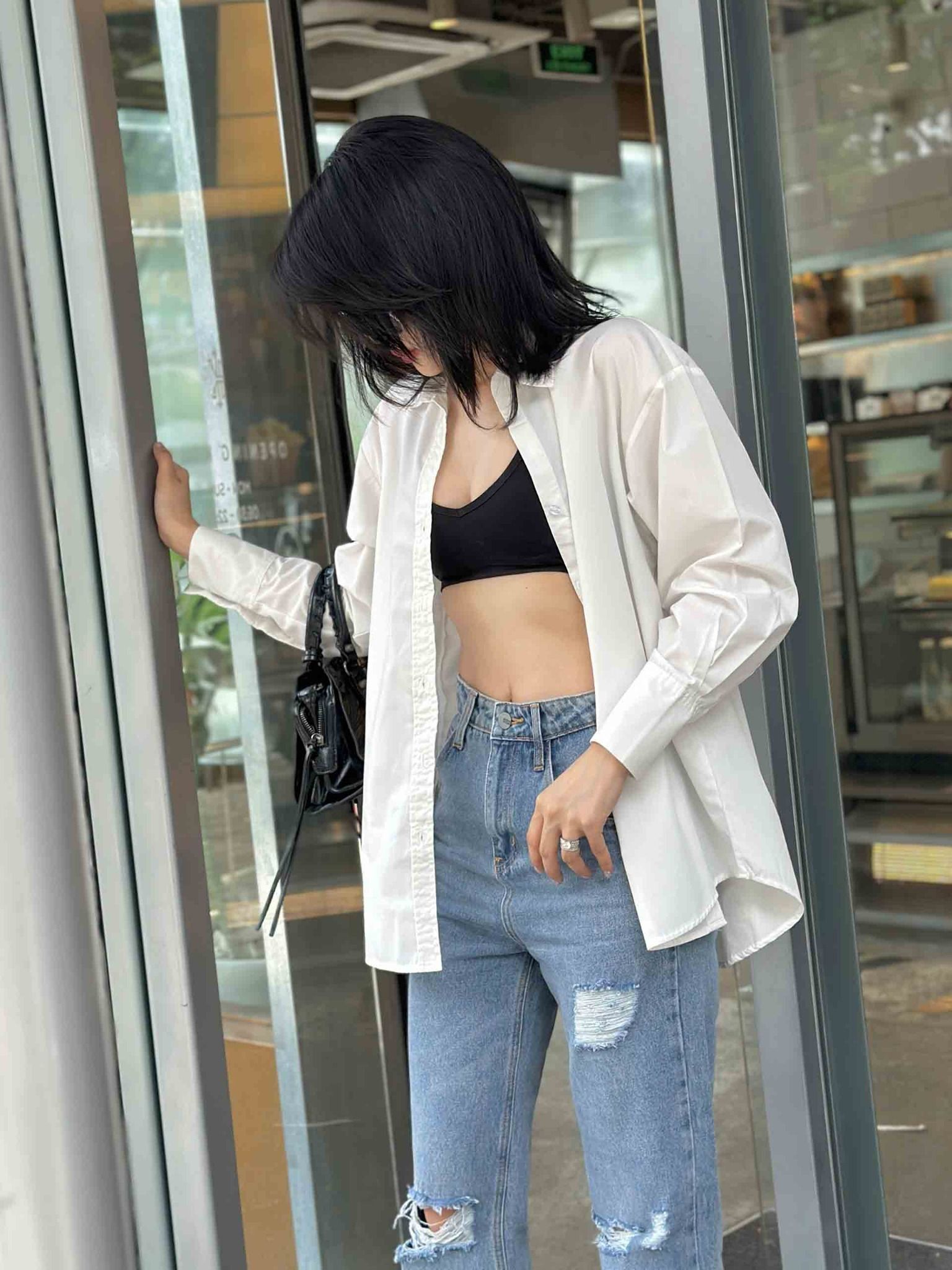 Áo Croptop V-neck Basic – SomeHow