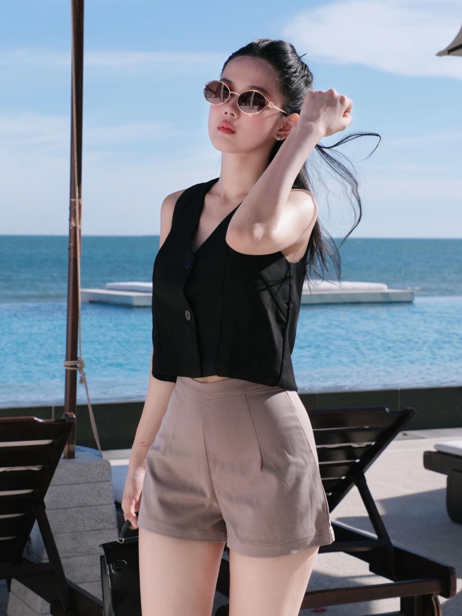 Set Áo Gile Black Basic Short – SomeHow