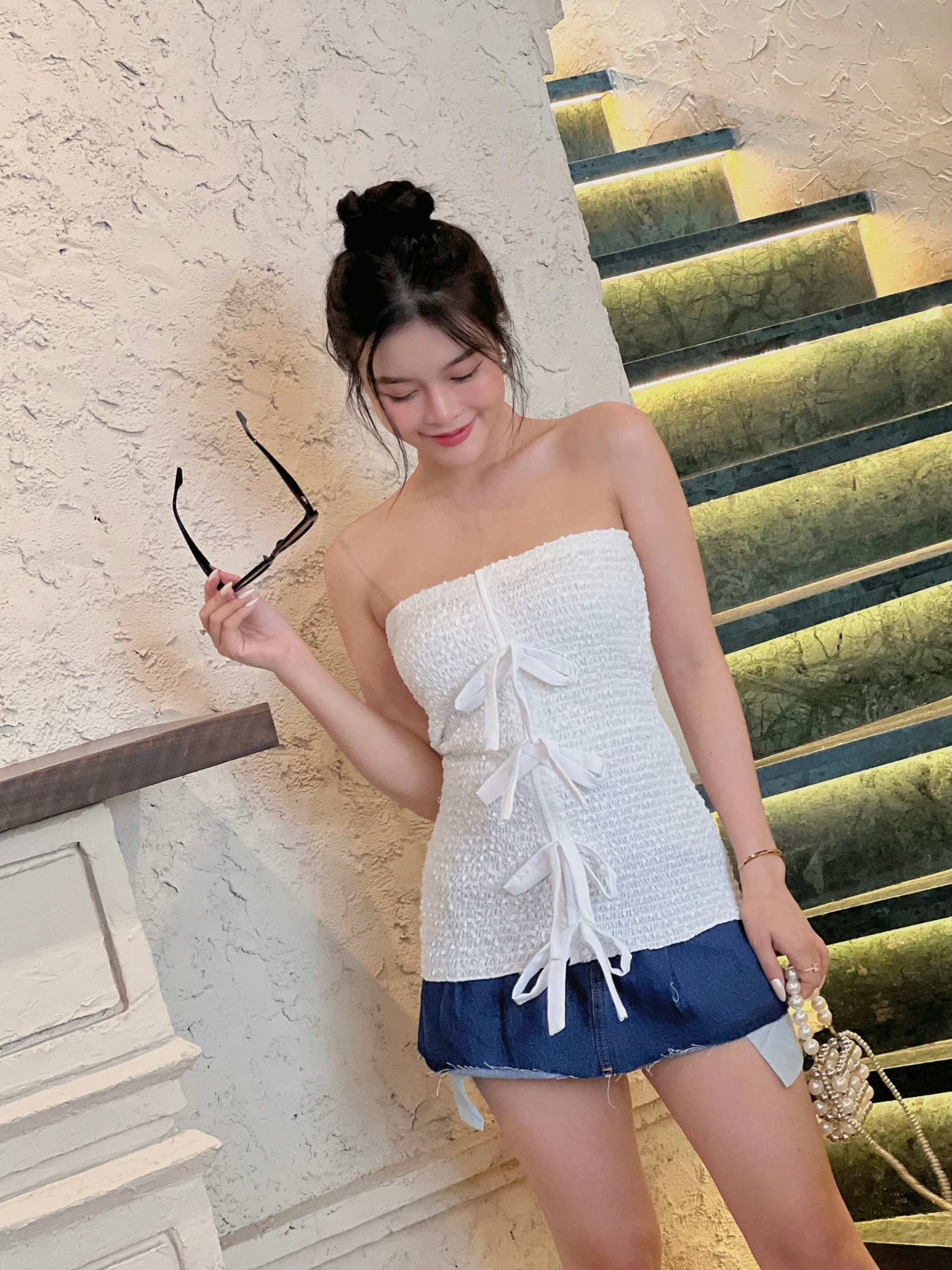 Áo Tube Bowtie Chain – SomeHow