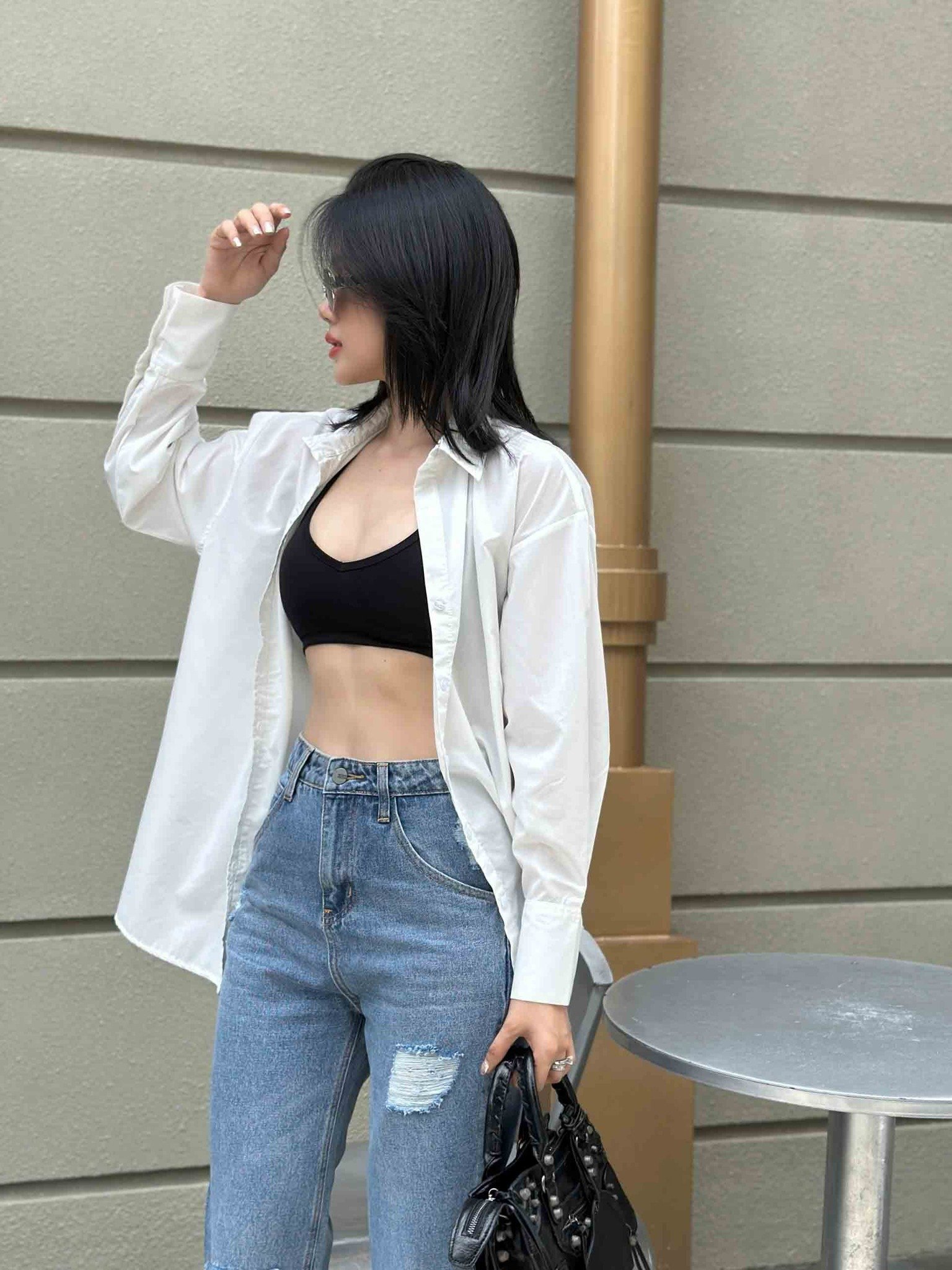 Áo Croptop V-neck Basic – SomeHow