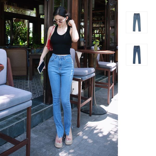 Quần Jean Skinny Slit Edge Blue – SomeHow