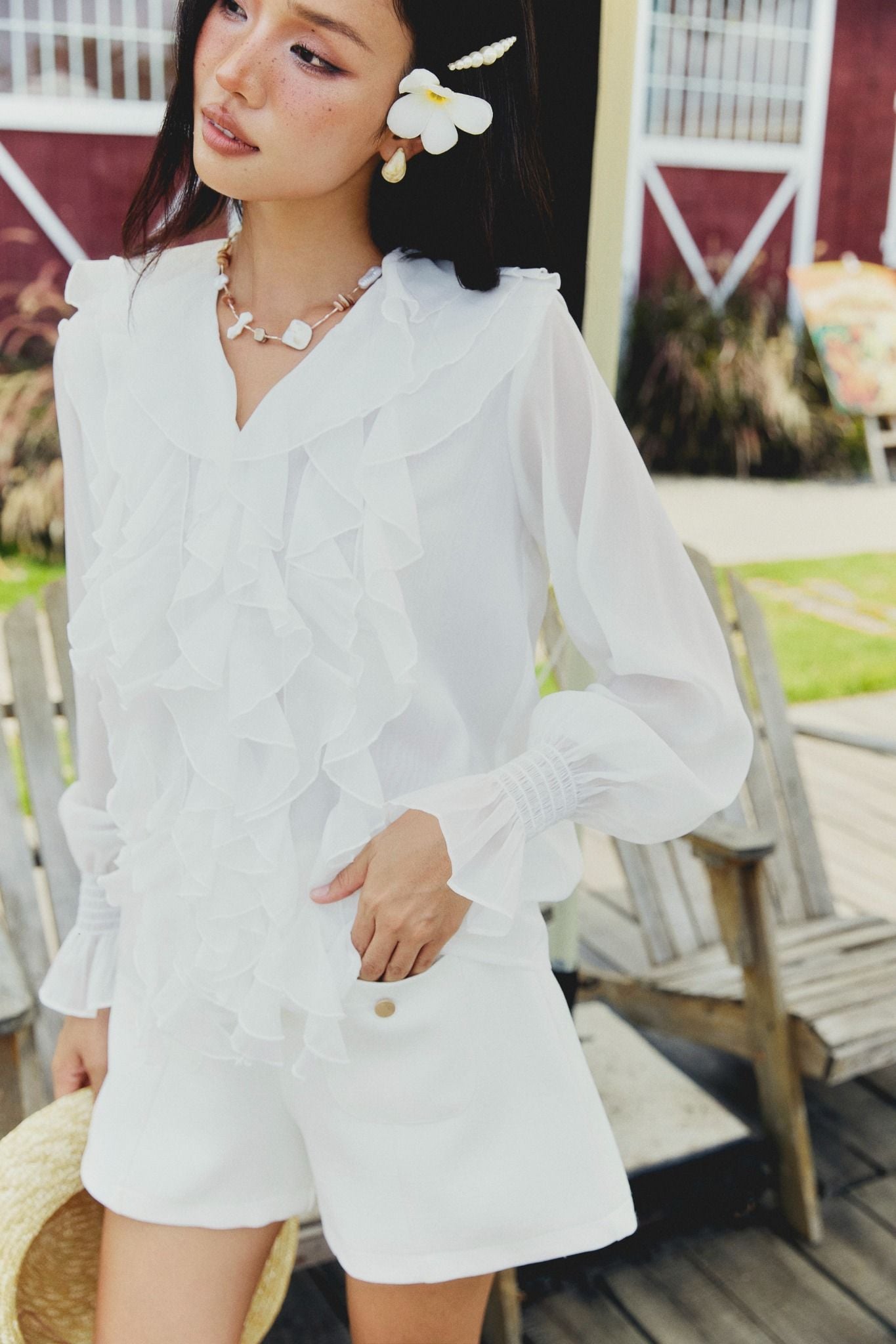 Áo Romantic Ruffle Blouse – SomeHow