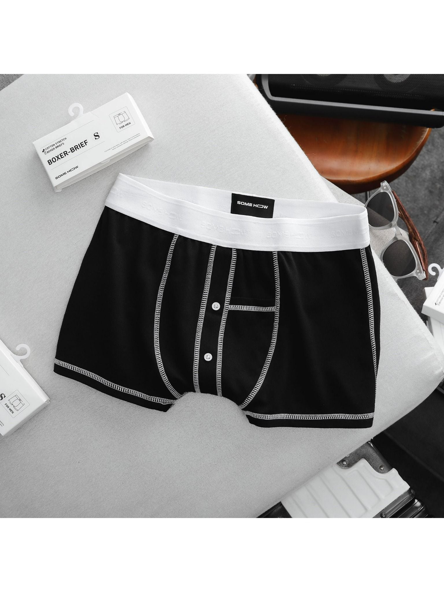 Boxer Secret Pock Buttons – SomeHow