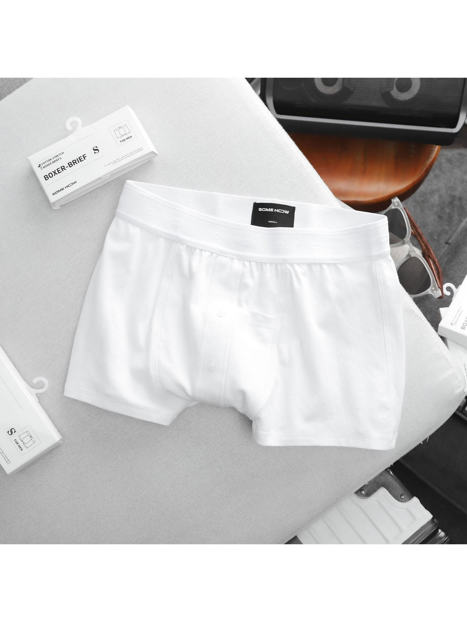 Boxer Secret Pock Buttons – SomeHow