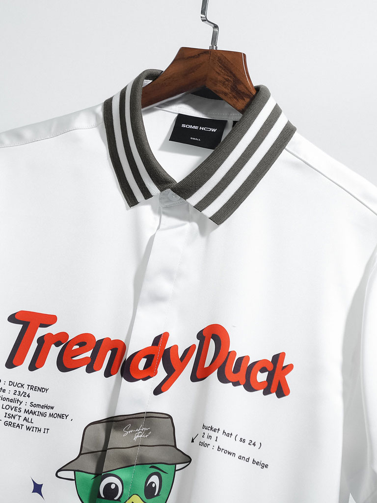 Áo Sơ Mi Flexing Trendy Duck – 100PoLy Relaxed Street Style – SomeHow